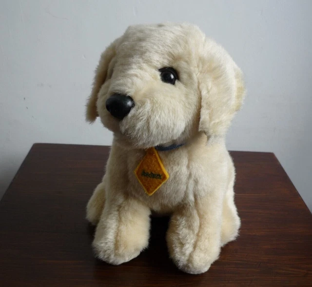 ANDREX SOFT CREAM Labrador Retriever With Blue Collar Puppy Dog Plush ...