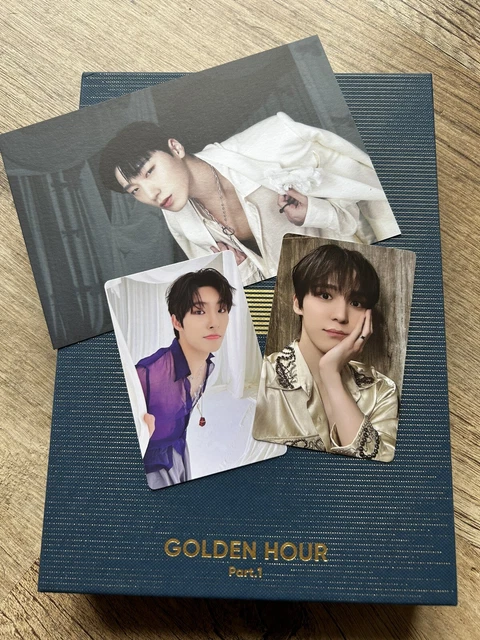 ATEEZ GOLDEN HOUR Album Blue Version Full Inclusions Mingi Yunho San ...