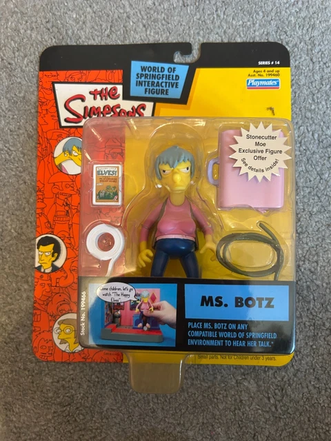 THE SIMPSONS PLAYMATES Wos Action Figure - Series 14 - Ms. Botz (Free P ...