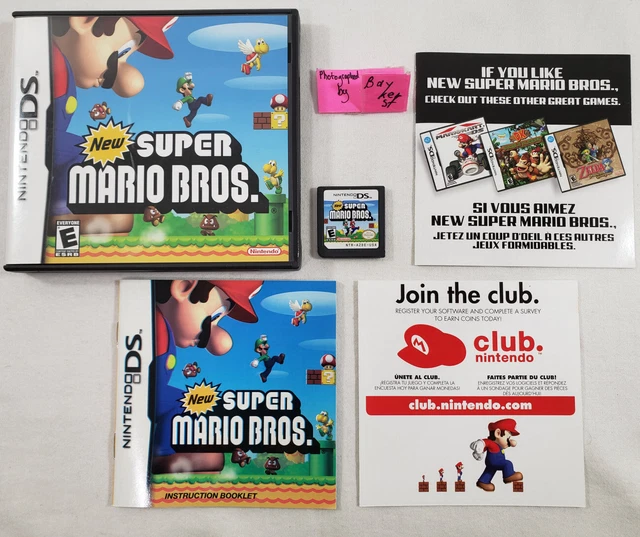 NEW SUPER MARIO Bros 1 DS AUTHENTIC Nintendo COMPLETE brothers genuine ...