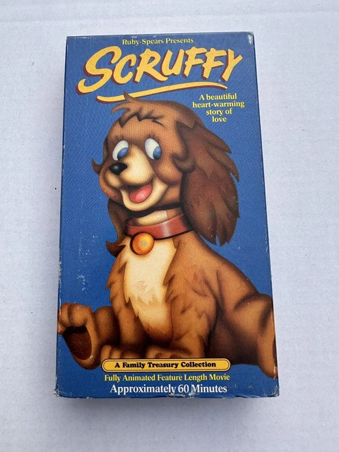 RUBY SPEARS SCRUFFY VHS Video Vintage 1988 Animated Family Treasury ...