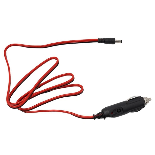 CAR POWER CORD Accessories 120cm/3.9ft 1Pcs 5.5mmx2.1mm 5A Black DC 12V ...