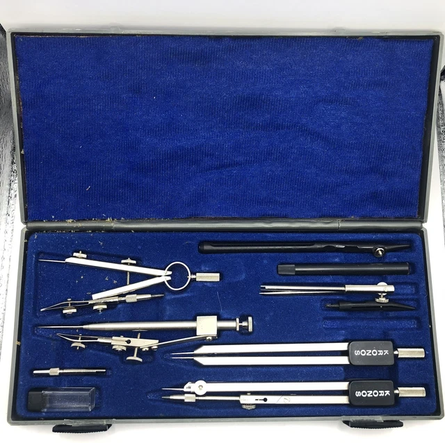 VINTAGE KRONOS 311 Compass Set Technical Drawing Kit Engineering ...