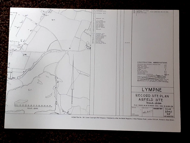AIRFIELD MAP - LYMPNE Site Plan - Airfield Site *(NEW)* £15.00 ...