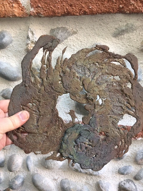 PLAQUE CURIOSITÉ NICKEL Venant D’un Haut Fourneau Pour La Fabrication ...