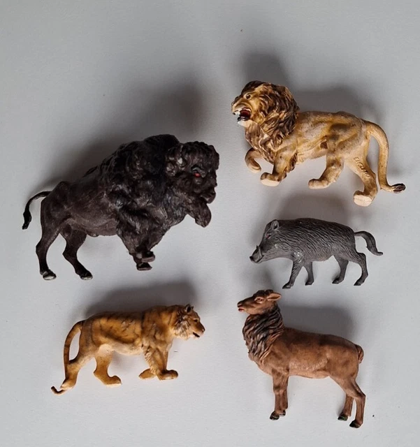 1970'S BRITAINS WILD Zoo Animals Figures Bundle Lion Tiger American ...
