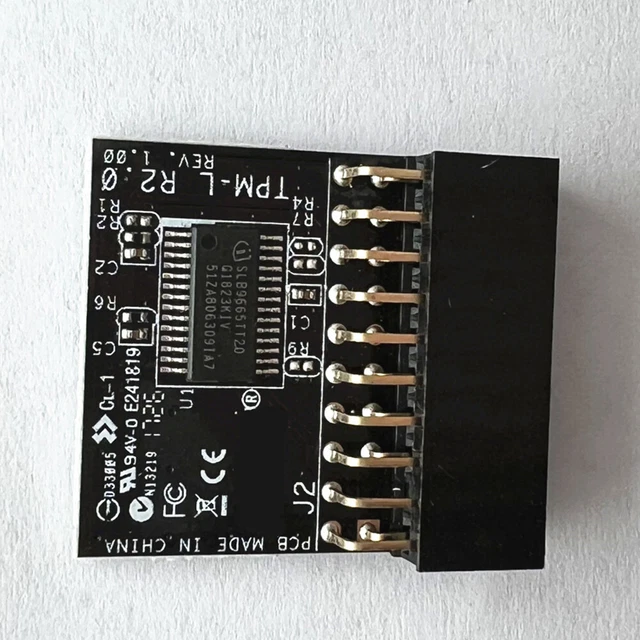 TPM 2.0 MODUL 20-1 Pin Trusted Platform Modul LPC 25x29 mm für ASUS TPM ...
