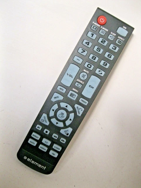 BLUE/ BLACK ELEMENT TV Remote Control 845-047-03B06 $6.02 - PicClick