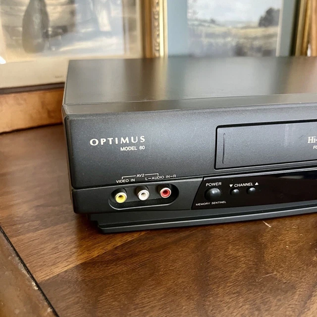 GRABADORA REPRODUCTOR VHS Optimus VCR 4 cabezales modelo 60 probada sin ...