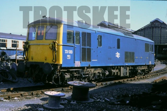 35MM SLIDE BR British Rail Electric Loco Class 73 73133 Brighton 1979 ...