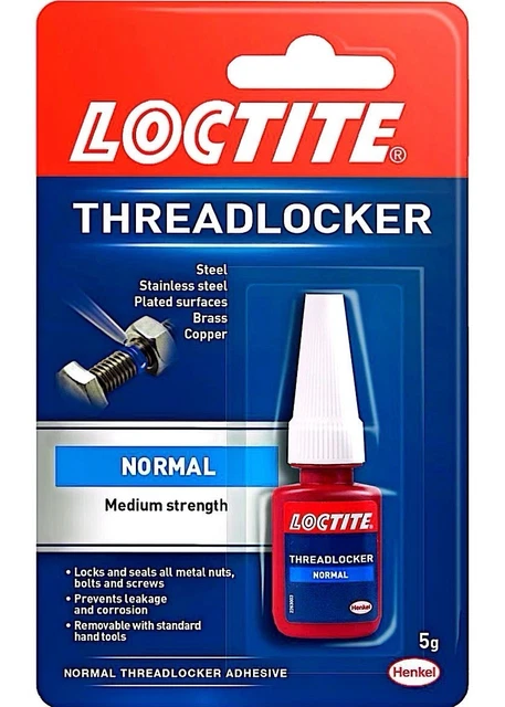 LOCTITE THREADLOCKER ADHESIVE Medium Fast Acting Sealant for Nut & Bolt ...
