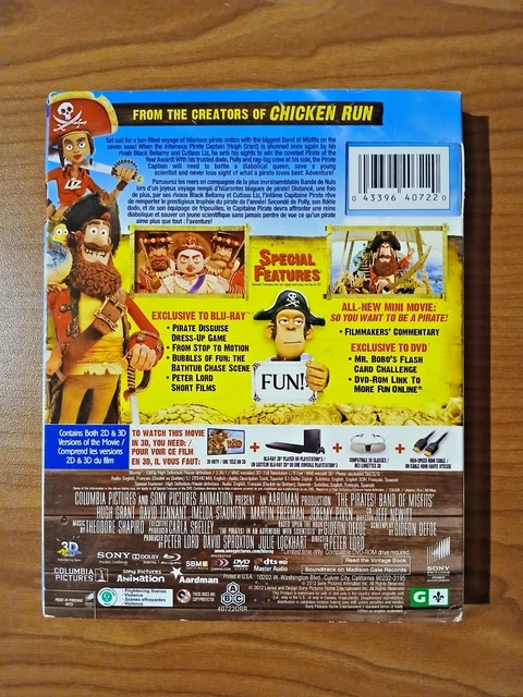 THE PIRATES BAND of Misfits (Blu-ray/DVD, 3-Disc Set, Canadian 3D) $8. ...