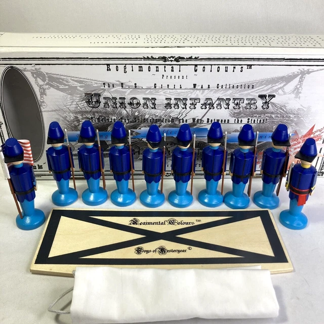 UNION INFANTRY BATTALION Box Set Wooden Toy Soldiers #2118 by ...
