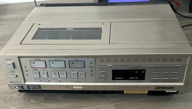 VINTAGE VHS HITACHI VT-9900EM MULTI PAL NTSC SECAM TAPE PLAYER RECORDER ...