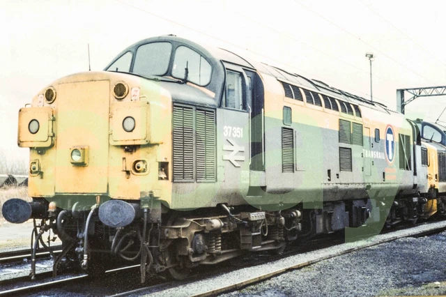 UK DIESEL TRAIN Railway Photograph Of Class 37 37351. Rm37-1046 £1.70 ...
