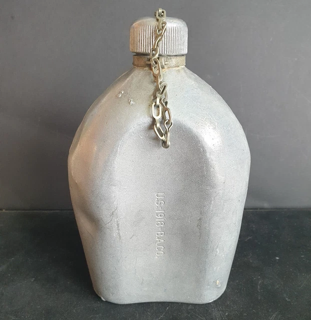 WW1 US ARMY Doughboy's M.1910 Aluminium Water-bottle From The Alsace ...