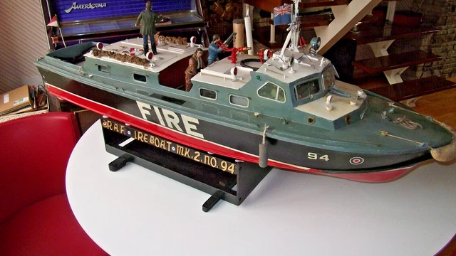 RAF FIRE TENDER RC Model Boat. 48" RC Model RAF Fire Boat. RC Model ...