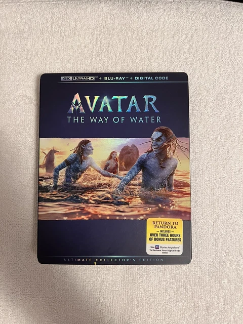 AVATAR: THE WAY of Water (4K UHD + Blu-Ray + Digitale) con cover slip ...