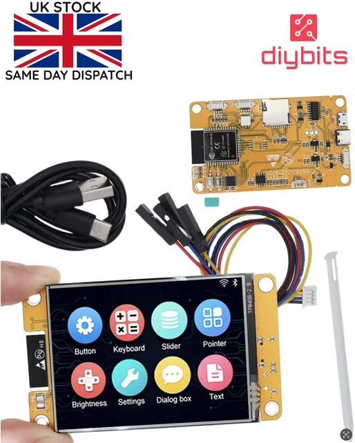 Esp32 Arduino Lvgl Wifi And Bluetooth Development Board 28 Display Tft