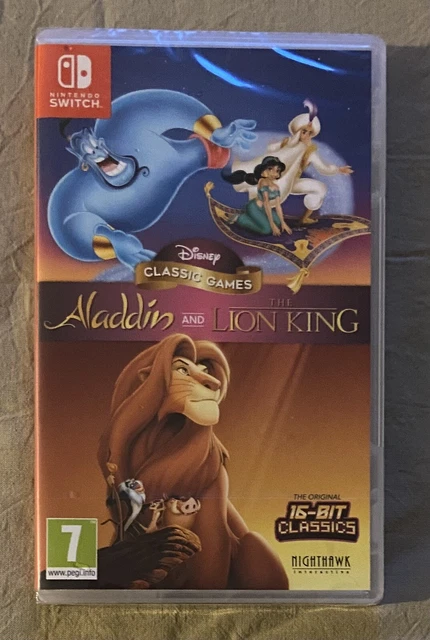 ALADDIN AND THE Lion King Nintendo Switch Neuf Blister / Aladdin Et Le ...