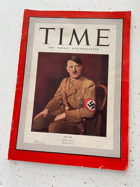 *RARE* HITLER TIME Magazine Cover WW2 £596.54 - PicClick UK