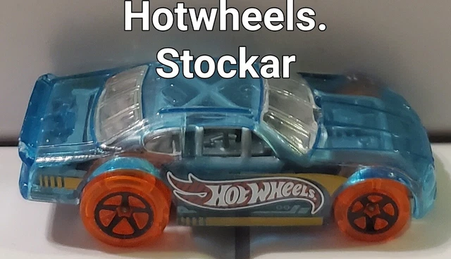 HOT WHEELS STOCKAR Translucent Blue Car /w Orange Tires Thailand Loose ...