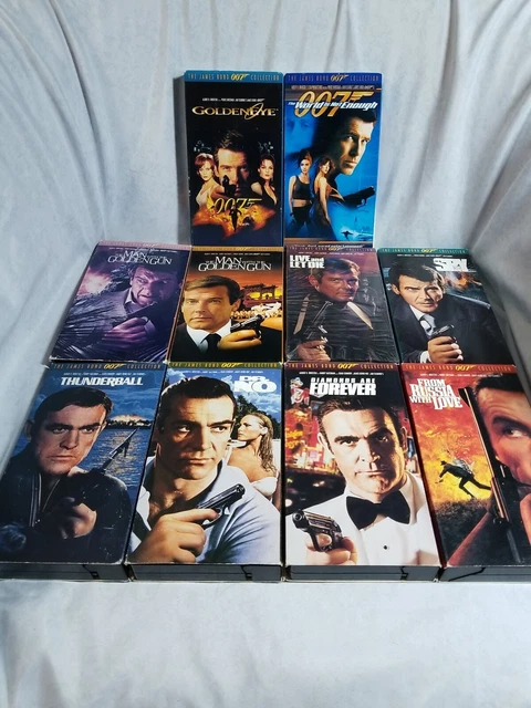 JAMES BOND 007 Collection 10 VHS Lot w/ Sean Connery Roger Moore Pierce Brosnan EUR 15,82 ...