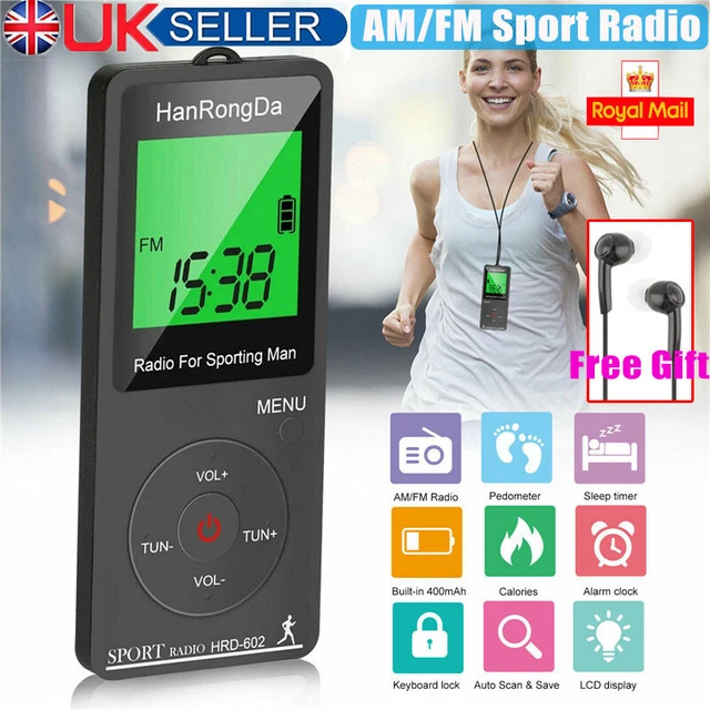 Mini Digital Portable Pocket Lcd Am Fm Radio Stereo Usb Rechargeable W