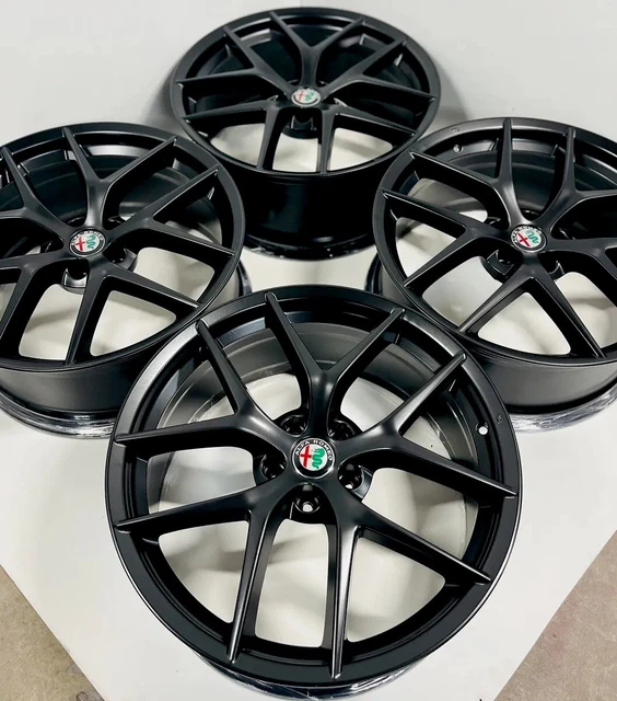 ALFA ROMEO STELVIO 20" Factory OEM Wheels Rims Full Set Black Satin ...
