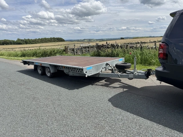WOODFORD TILT BED Car Trailer Flat Twin Axle With Ramps £3,056.50 ...