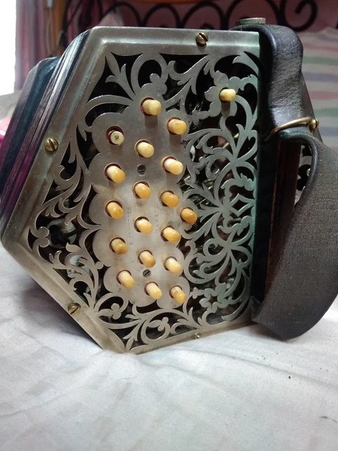 JEFFRIES CONCERTINA CHARLES c.Jeffries Anglo concertina 38 key c/g ...