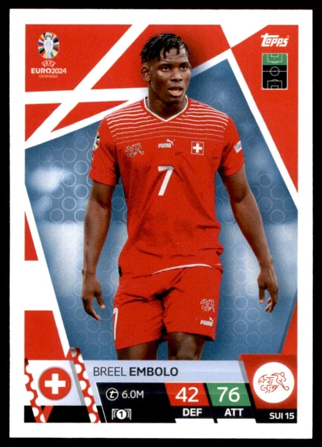 TOPPS MATCH ATTAX Euro 2024 - Breel Embolo Switzerland Base card No ...
