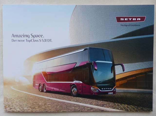 SETRA TOP CLASS S 531 DT Bus Reisebus Mercedes 2018 - Prospekt Brochure ...