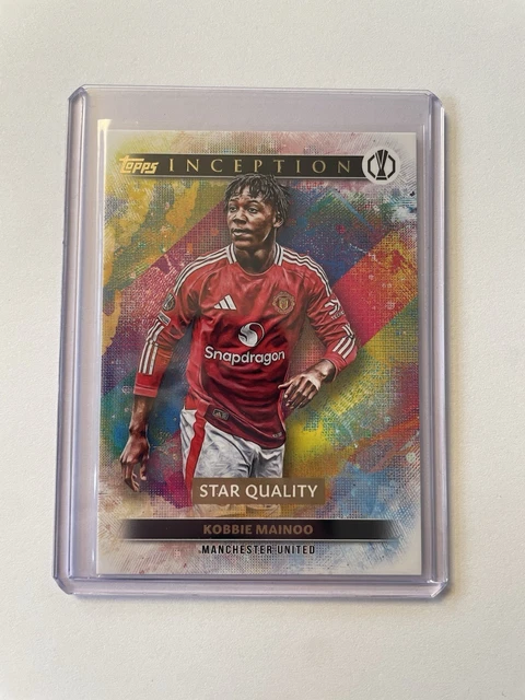 TOPPS INCEPTION UCC 2024/25 Kobbie Mainoo Star Quality Manchester ...