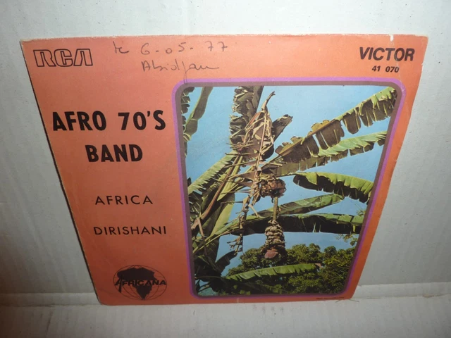 RARE AFRO 70'S BAND - Africa / Dirishani . SP 45T 7' . 1972 Africana ...