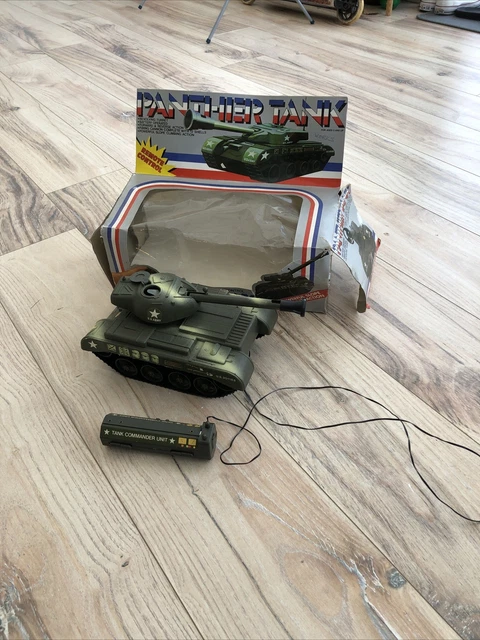 VINTAGE WORKING PANTHER Tank Remote Controlled Us Army 301188 1 Shell ...