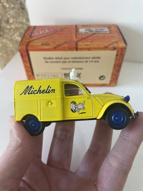 VOITURE MINIATURE NOREV Hachette 2CV AZU 1954 Michelin 1/43 BOITE ...