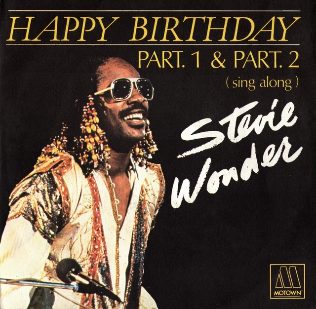 STEVIE WONDER - Happy Birthday (1980) / Disque Vinyle 45 Tours ...