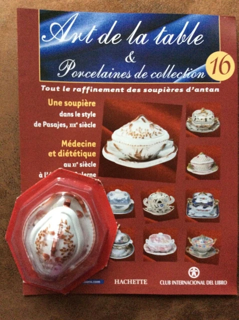 PORCELAINE N°16 COLLECTION Hachette Soupiere Mini Style De Pasajes Xix ...