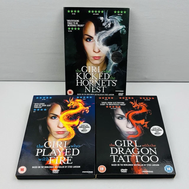 MILLENNIUM TRILOGY DVD Box Set – Girl with Dragon Tattoo Swedish Films ...