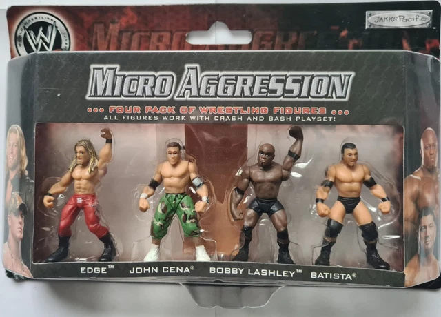 WWE WWF - Jakks - Micro Aggression Edge Cena Lashley Batista + Table ...
