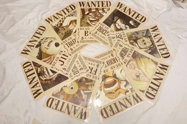ONE PIECE WANTED Poster Official Mugiwara Store Set Sale Free Choice ...