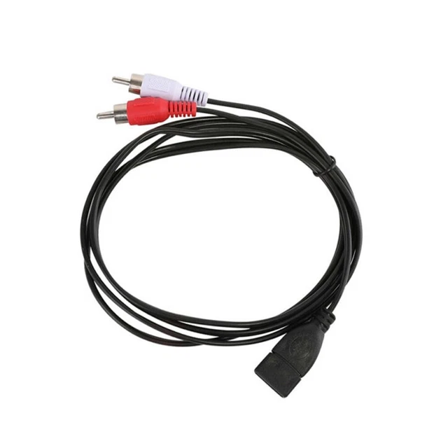 CABLE AV ADAPTATEUR composite USB femme A efficace pour extension audio ...