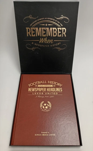 LEEDS UNITED FOOTBALL History Book Newspaper Headlines From 1920 ...