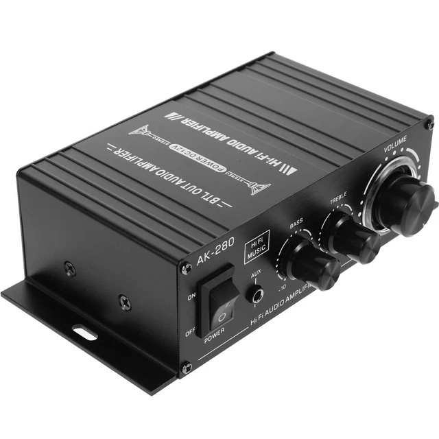 MINI AMPLIFIER PORTABLE Audio Amplifier 12V Compact Amplifier Small ...