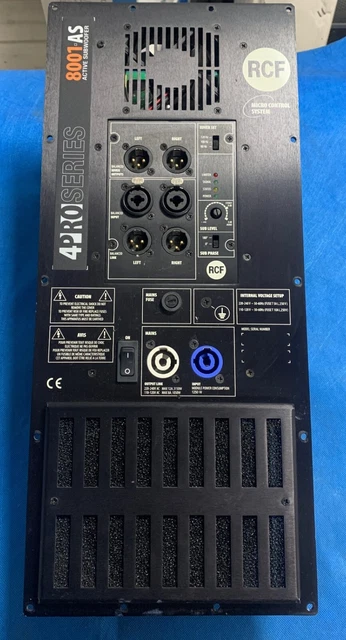 AMPLIFICATORE COMPLETO RCF SUB 8001-AS Serie 4PRO 800Watt con Garanzia ...