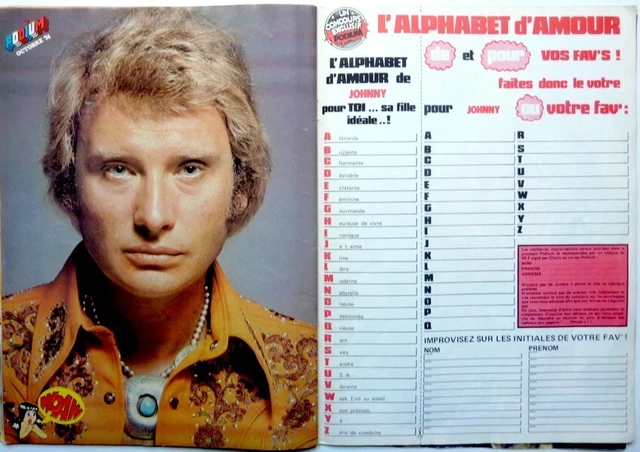 *JOHNNY HALLYDAY = COUPURE de presse 2 PAGES 1974 / CLIPPING EUR 5,00 ...