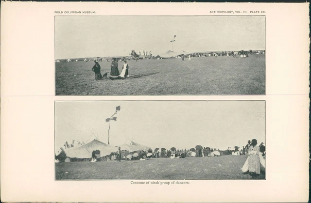 GRAPHIK 1905 - Costume of Ninth Group of Dance. Ponca Sun Dance. Field ...