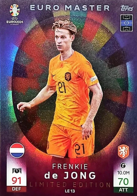 MATCH ATTAX UEFA Euro 2024 Frenkie De Jong Master Limited Edition ...