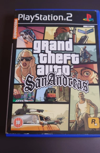 GRAND THEFT AUTO GTA San Andreas -- Map + Manual -- Playstation 2 PS2 ...